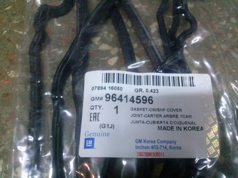 96414596 Прокладка клап. крышки GM | Запчасти на DRIVE2