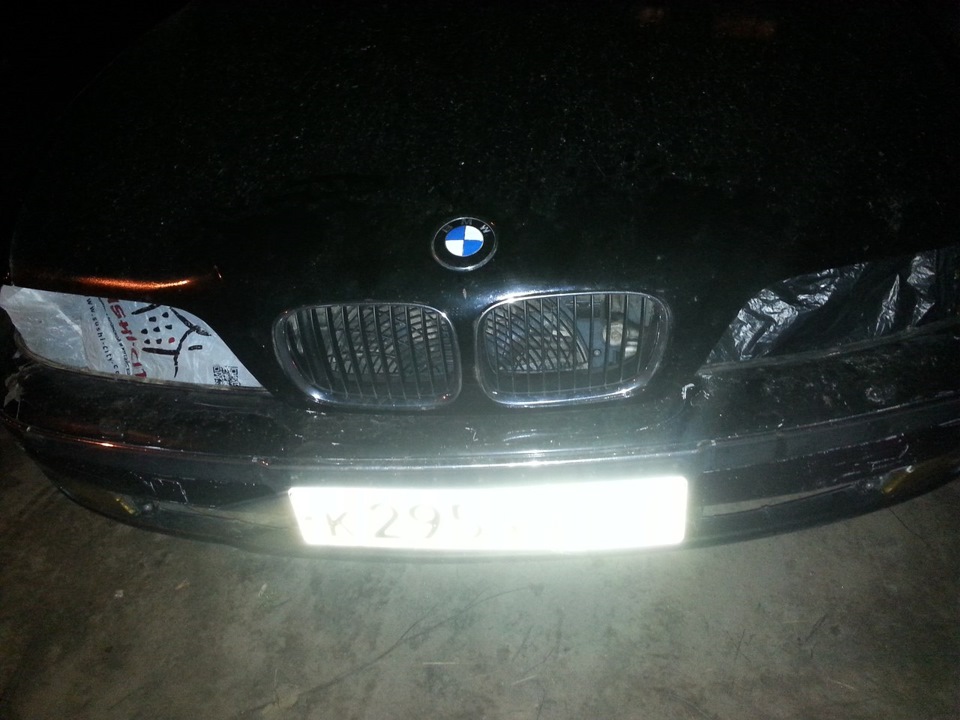 Закатали дальний — BMW 5 series (E39), 2,5 л, 1997 года | стайлинг | DRIVE2