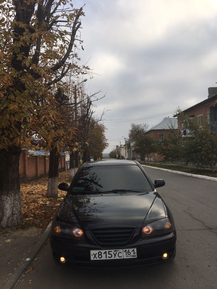 Оранжевые габариты — Hyundai Elantra (3G), 1,6 л, 2004 года ...