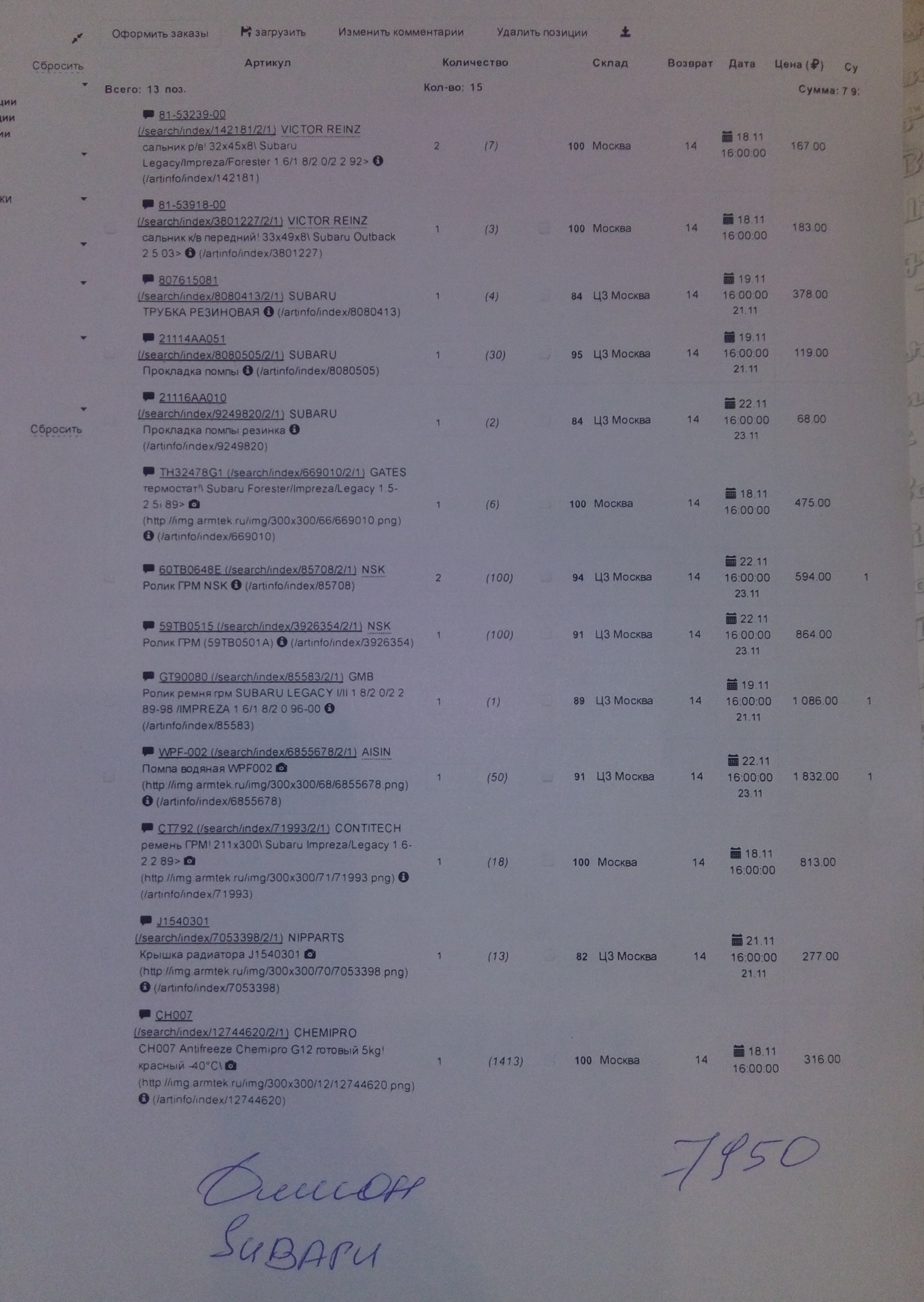 Замена грм. — Subaru Legacy (BC/BJ/BF), 2,5 л, 1991 года | своими ...