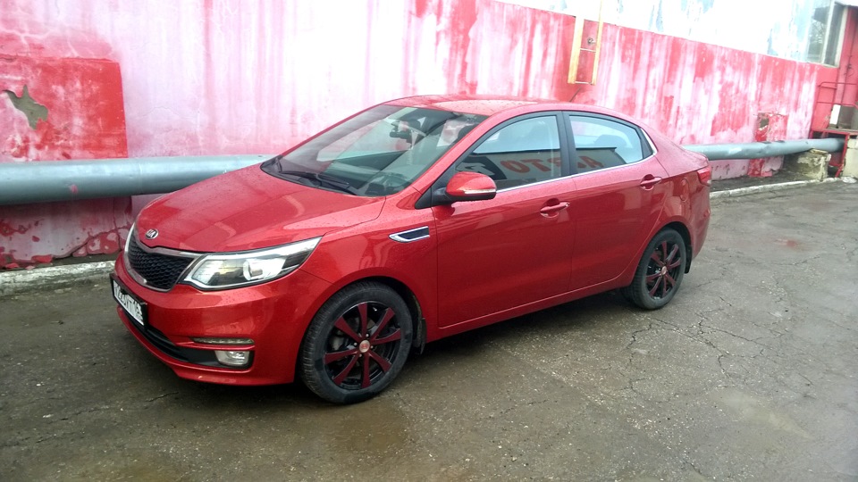 Тапки к лету — KIA Rio (3G), 1,6 л., 2015 года | колёсные диски | DRIVE2