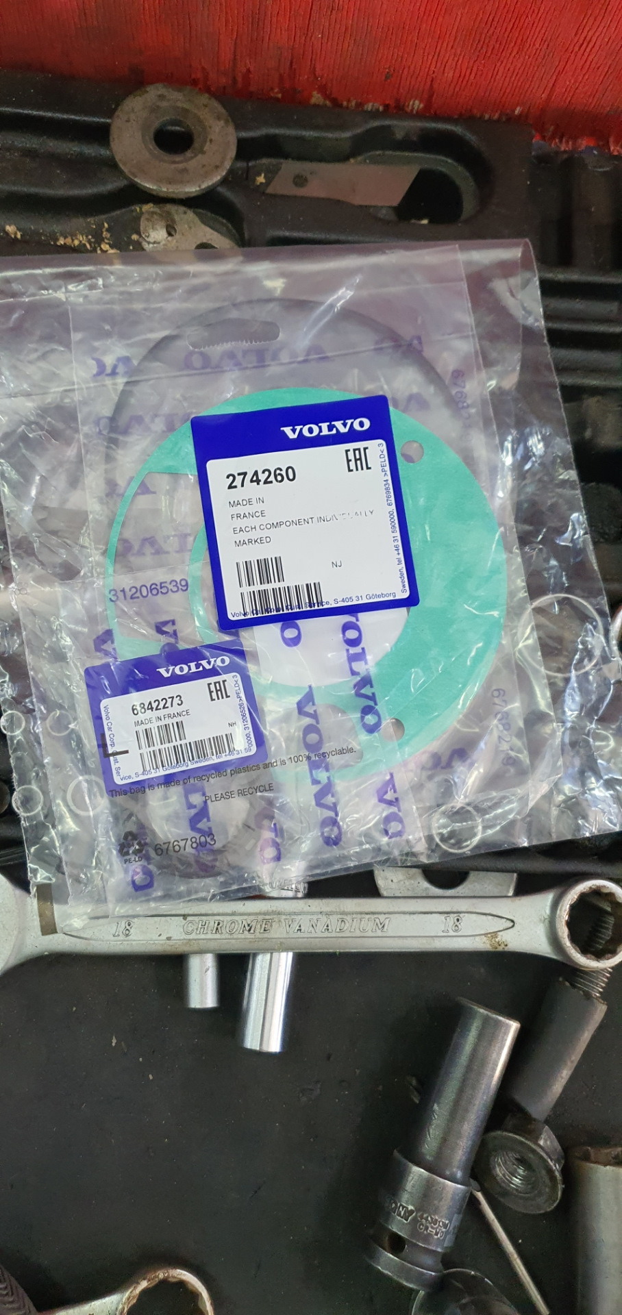 274260 Комплект прокладок масляного насоса Volvo | Запчасти на DRIVE2