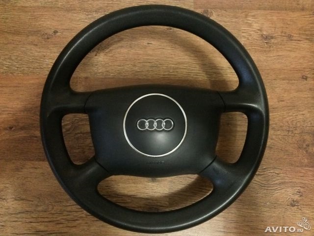 Продаю руль от Ауди а6 с5 на рестайл, с подушкой безопасности — DRIVE2