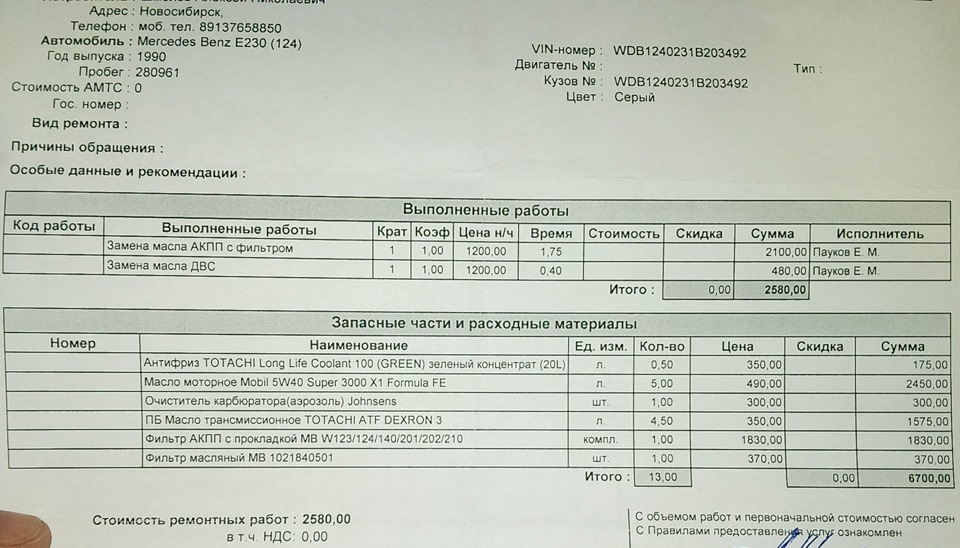 Футболка. Часть 7 — Mercedes-Benz E-Class (W124), 2,3 л, 1990 года ...