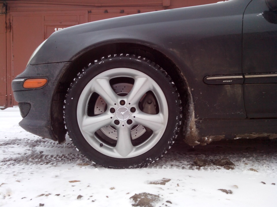 Обновил зимние диски — Mercedes-Benz C-Class (W203), 1,8 л, 2004 года ...