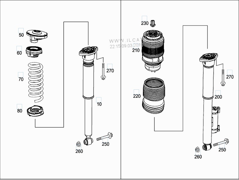 Part № Подвеска — Mercedes-Benz C-Class (W205), 2 л, 2014 года ...