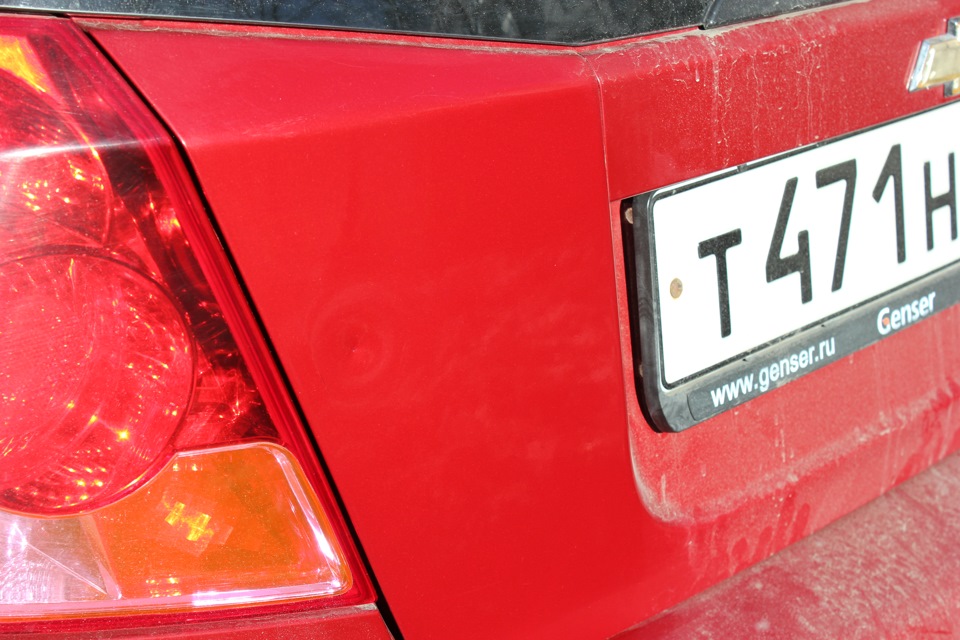 Наклейка улыбка моно лизы — Chevrolet Aveo Sedan (1G), 1,4 л, 2006 года ...