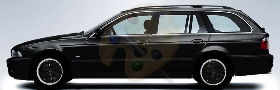 Как вам идея? диски style 33 black — BMW 5 series Touring (E39), 2 л ...