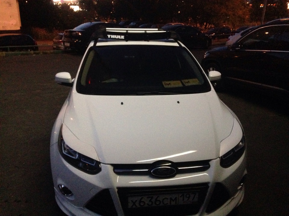 Установил спойлерок) — Ford Focus Hatchback III, 2 л, 2012 года ...