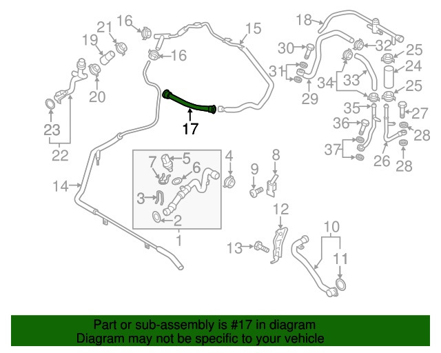 059121731B Трубка VAG | Запчасти на DRIVE2