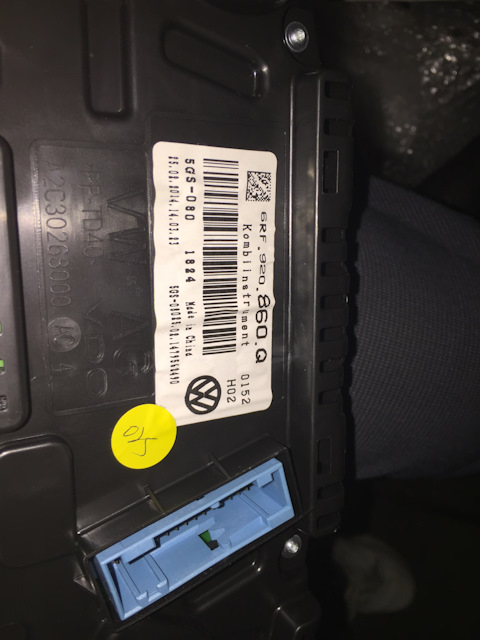 6RF920860Q Комбинация приборов VAG | Запчасти на DRIVE2