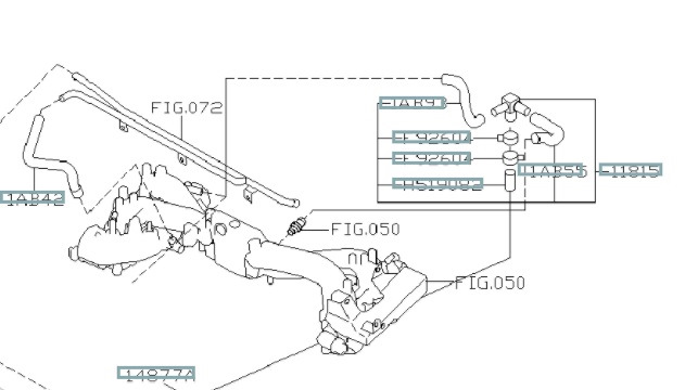 Замена патрубков вентиляции картерных газов — Subaru Forester (SG), 2 л ...