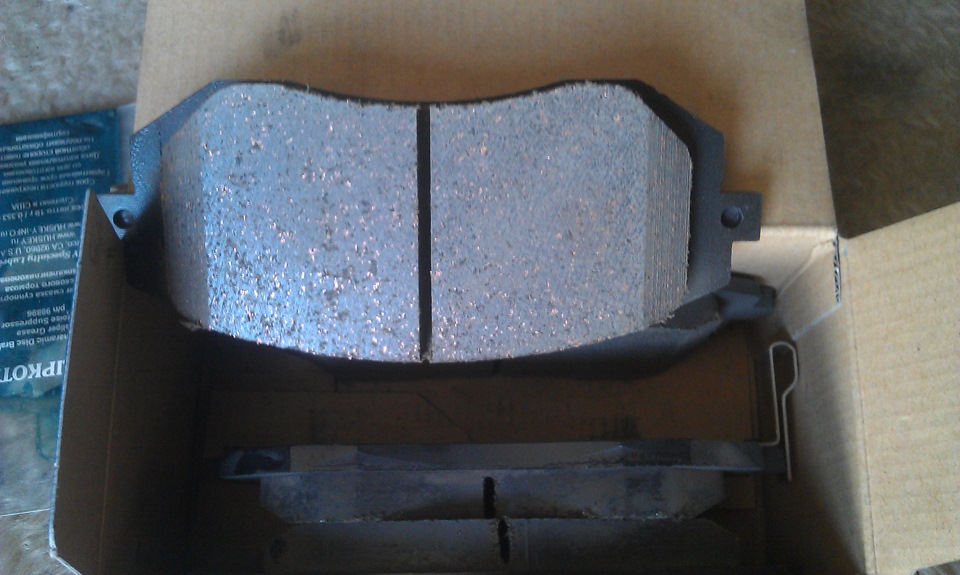 ADVICS они же Sumitomo Колодки, тормоза, и как прошла замена… — Subaru Outback (BP), 3 л, 2006 ...