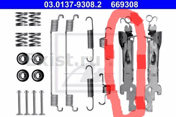 Механизм подвода задних колодок — Smart City, 0,6 л, 2001 года ...