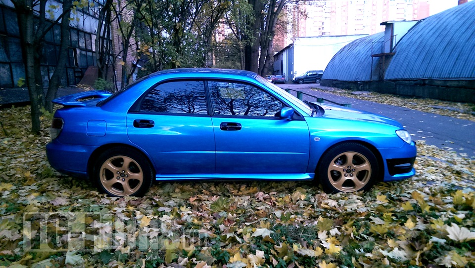 Оклейка Subaru Impreza II Azur metallic — TG-Films АвтоВинил на DRIVE2