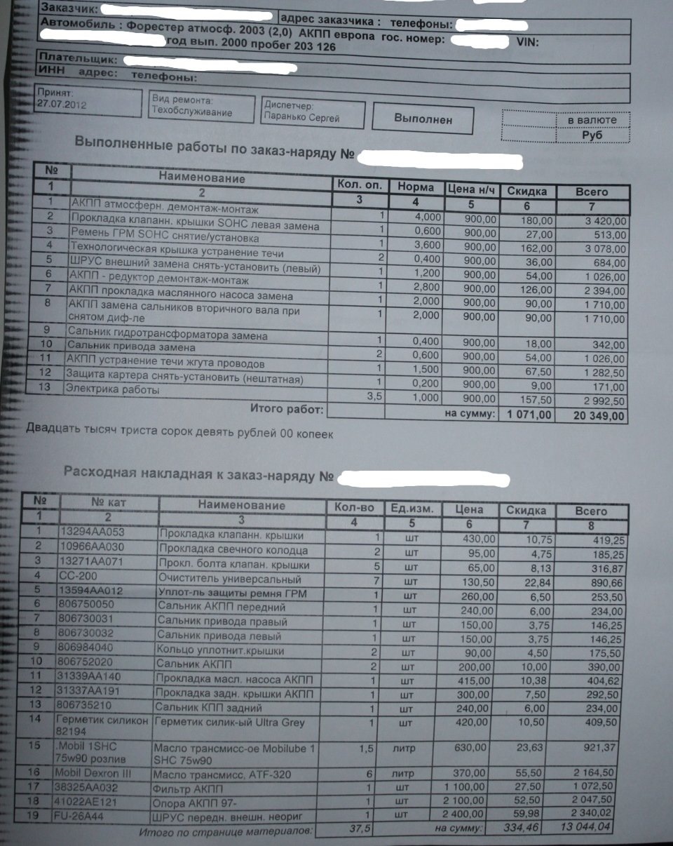 Приводим ходовку к рабочее состояние — Subaru Forester (SF), 2 л, 2000 ...