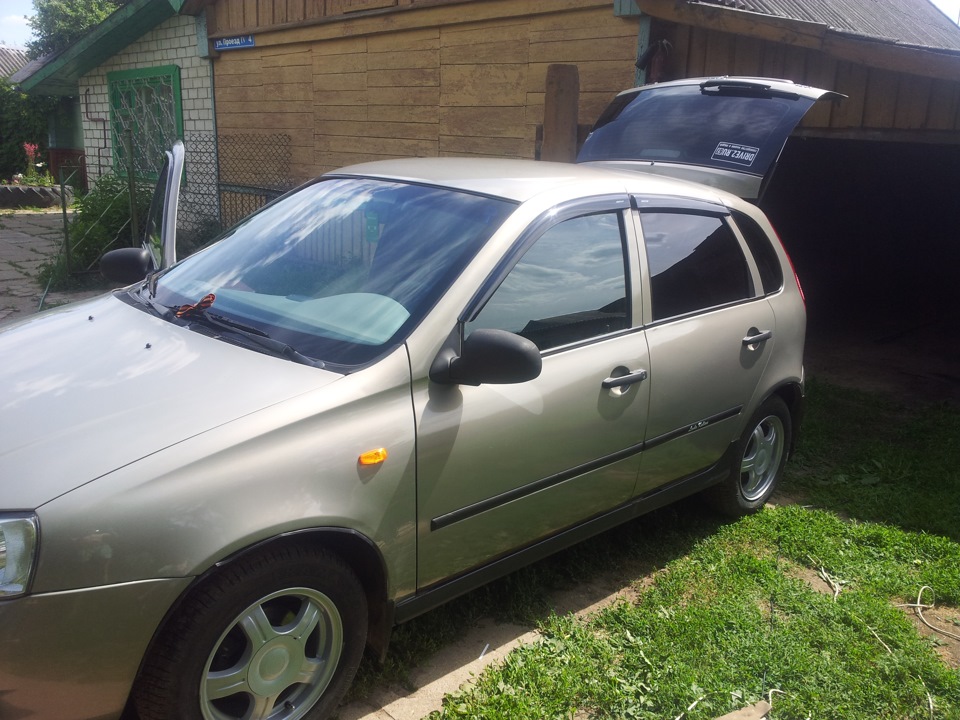 Дефлекторы боковых окон — Lada Калина Хэтчбек (1G), 1,6 л, 2007 года ...