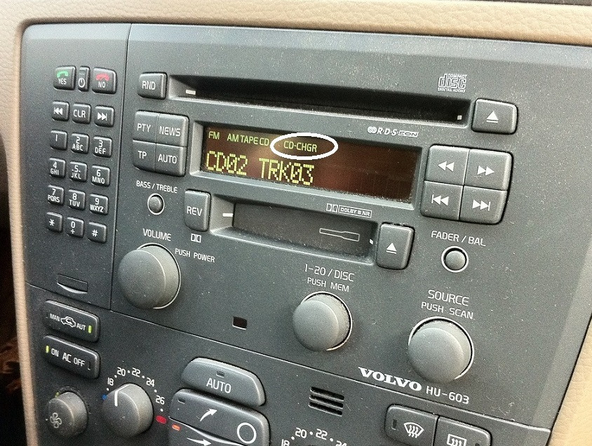 АДАПТЕР SITAILE для VOLVO HU серии USB AUX — Volvo V70 II, 2,4 л, 2001 ...