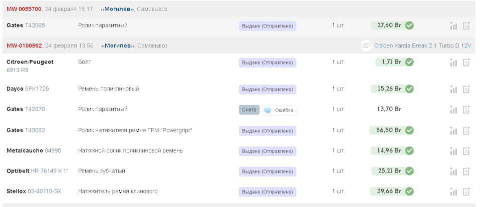 Ремушки и ролики — Citroen Xantia, 2,1 л, 1996 года | плановое ТО | DRIVE2