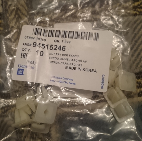 94515246 Клипса брызговика GM | Запчасти на DRIVE2