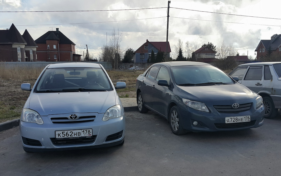 Первые впечатления, первые работы. — Toyota Corolla (120), 1,6 л, 2004 ...