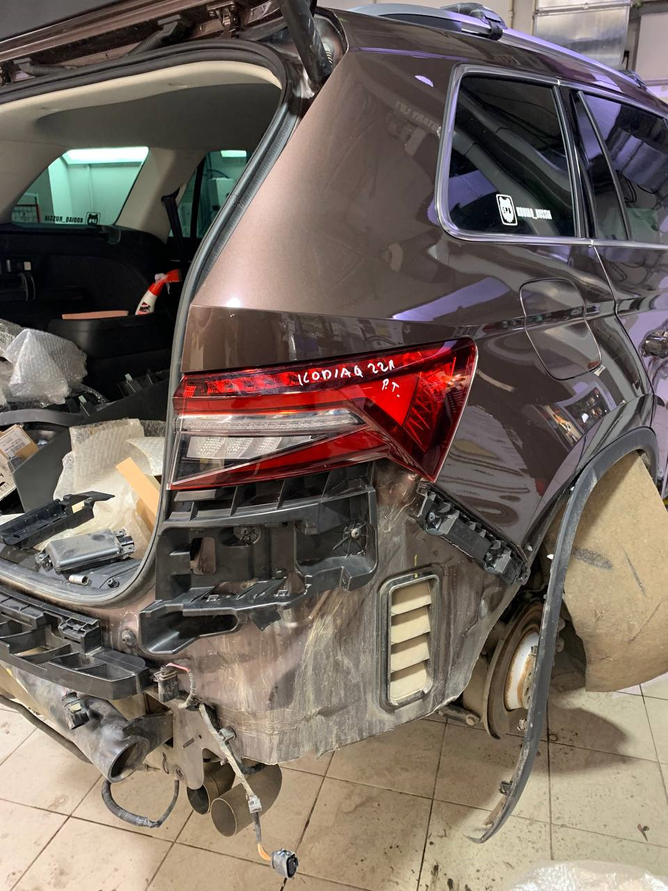 20.FL проект с RS уклоном. Часть 2 — Skoda Kodiaq, 2 л, 2019 года ...