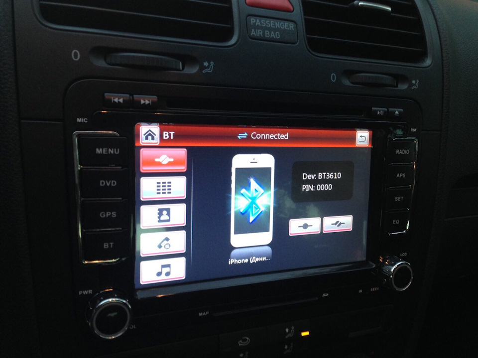 Установлен 2 Din магнитола — Volkswagen Golf Mk5, 1,6 л, 2008 года ...