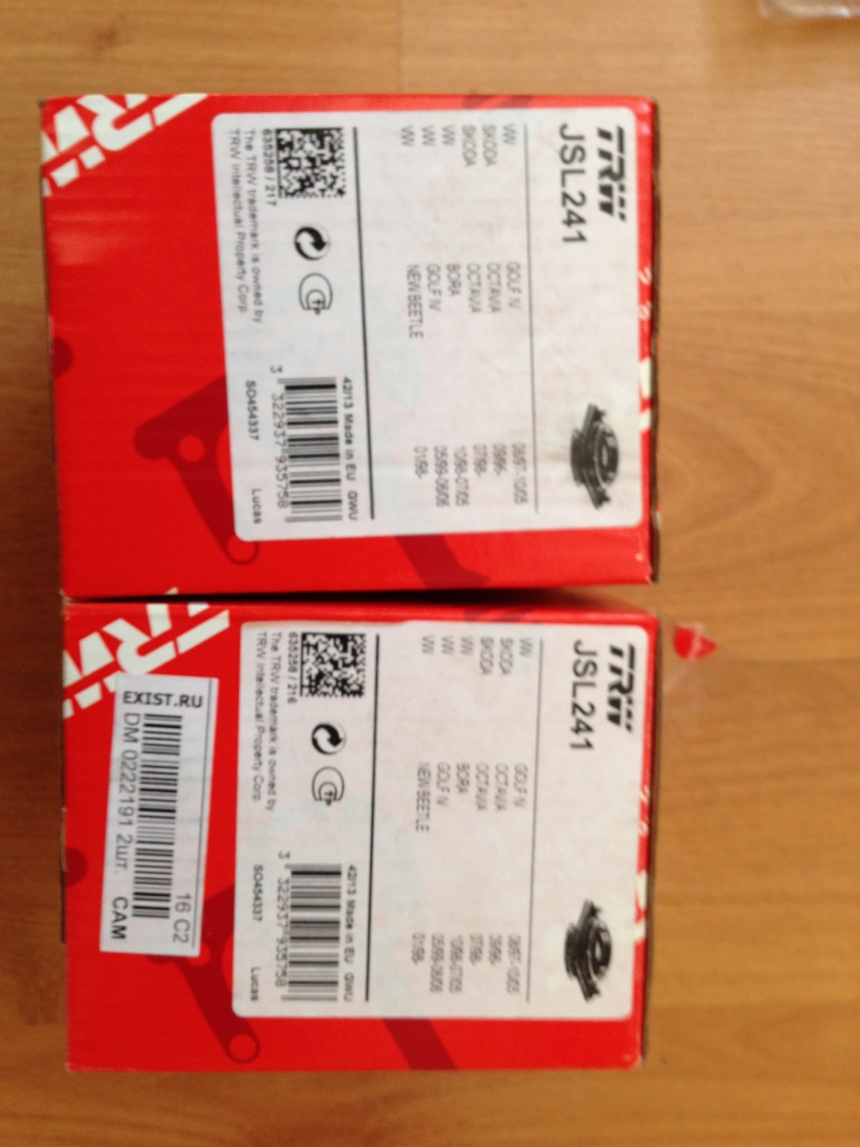 JSL241 Ремкомплект, опора стойки амортизатора для SEAT, VW, SKODA, AUDI ...