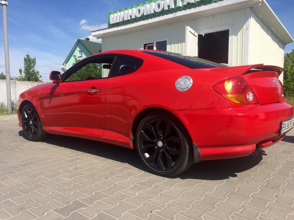 Корейские диски R18 Black edition (Veloster) — Hyundai Tuscani (GK), 2 ...