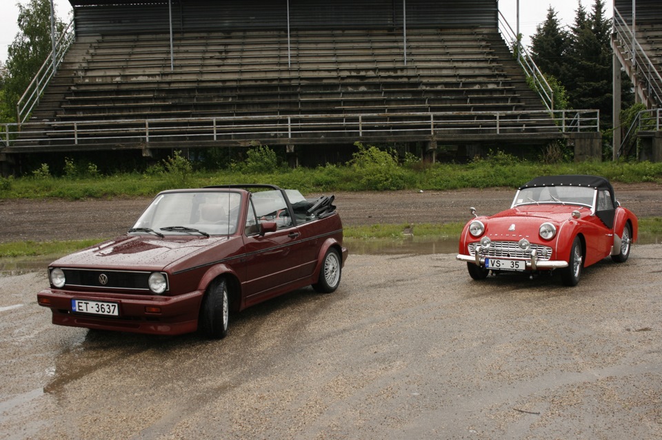 Youngtimer Rally 2013 — Volkswagen Golf Cabriolet Mk1, 1,8 л, 1992 года | покатушки | DRIVE2