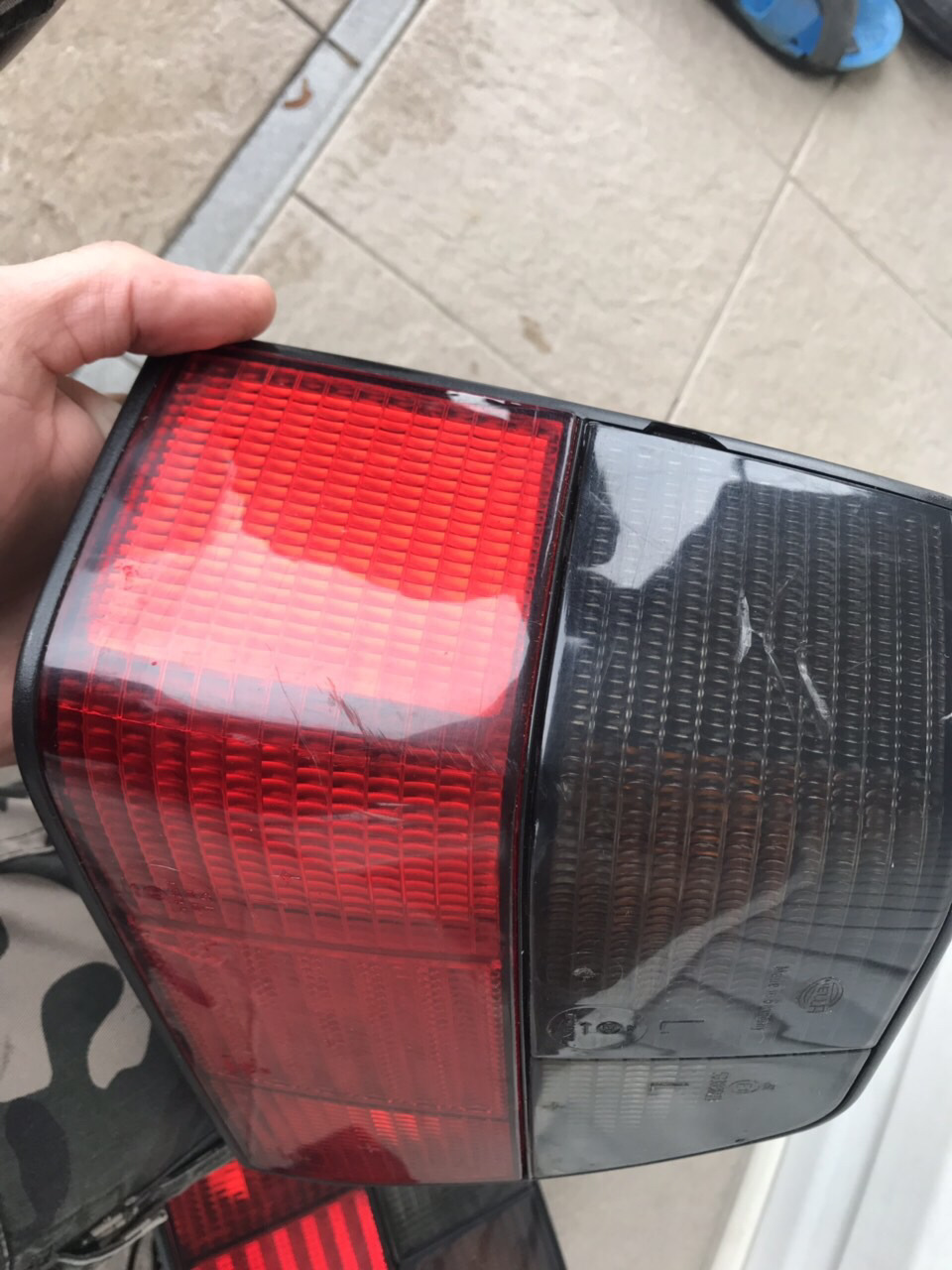 Фонари hella red black — Volkswagen Golf Mk2, 2,8 л, 1987 года ...