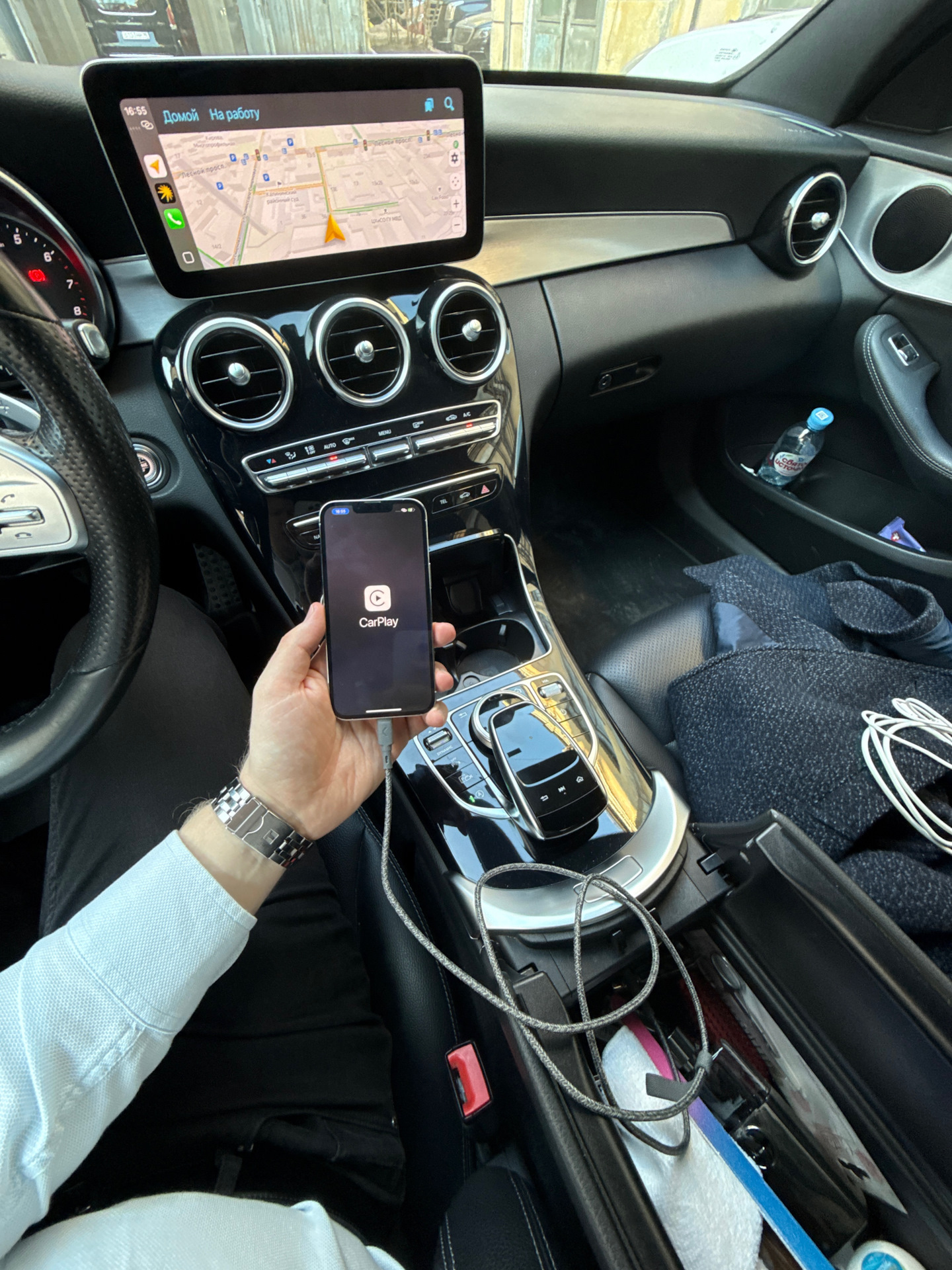 iPhone 16 Pro — не работает CarPlay (Решено) — Mercedes-Benz C-Class (W205), 1,5 л, 2020 года ...