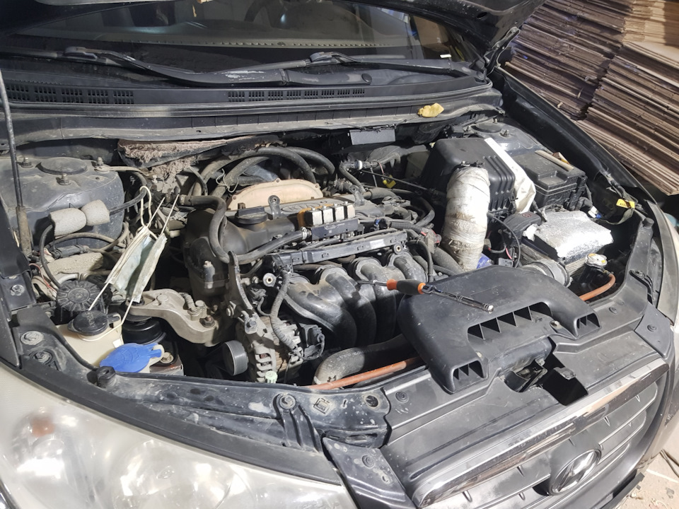 Коллектор прокладка — Hyundai Elantra (4G), 1,6 л, 2007 года | просто ...