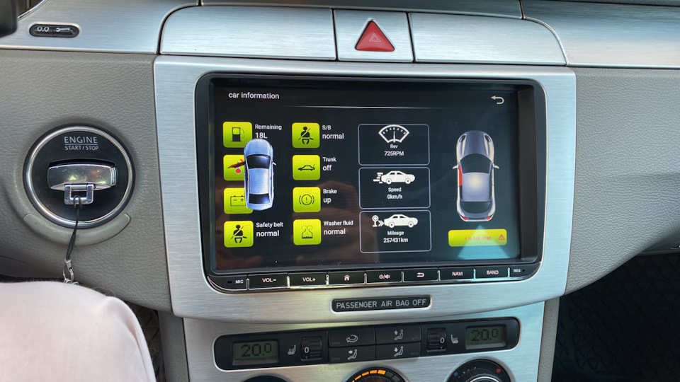 Android магнитола (CAIXI) — Volkswagen Passat B6, 2 л, 2006 года ...