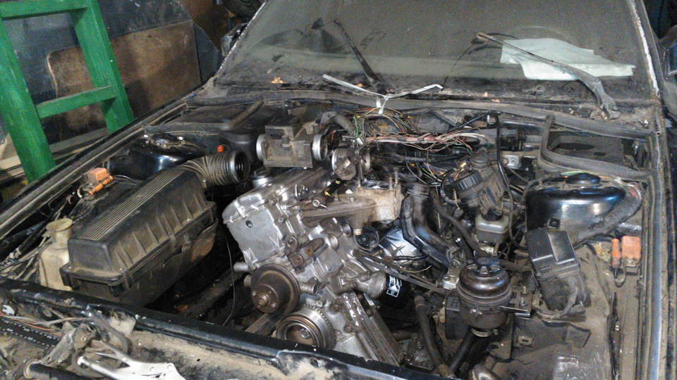 BMW 718i или Двигатель BMW M10 вкорячен (часть 2) — BMW 7 series (E32 ...