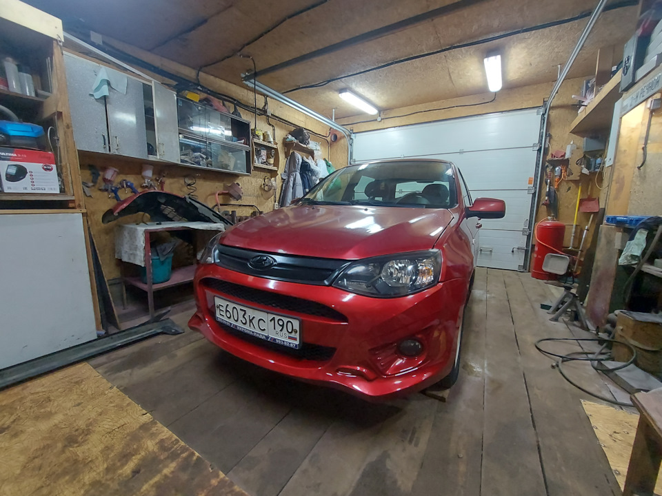 Бампер Калина 2 спорт — Lada Калина Универсал (1G), 1,6 л, 2010 года ...