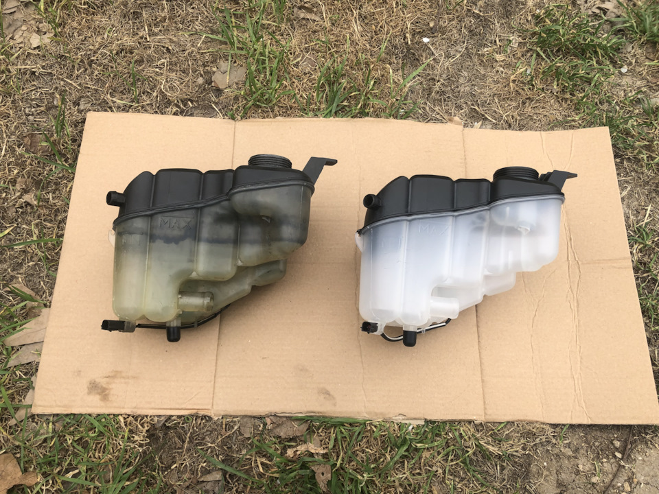 Замена бачка ОЖ и его крышки, замена пробки маслозаливной горловины ...