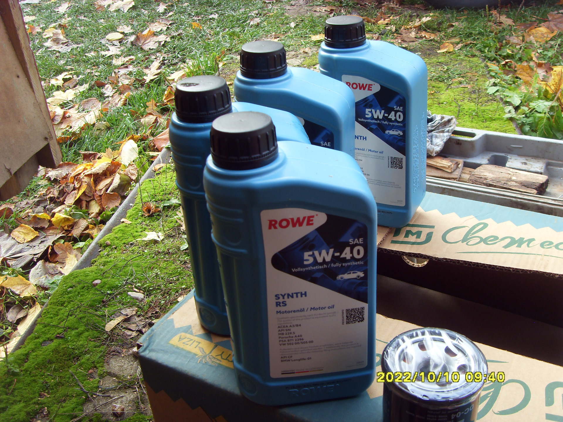 Масло Rowe Synth Rs 5w40. — Renault Megane III, 2 л, 2011 года | плановое ТО | DRIVE2