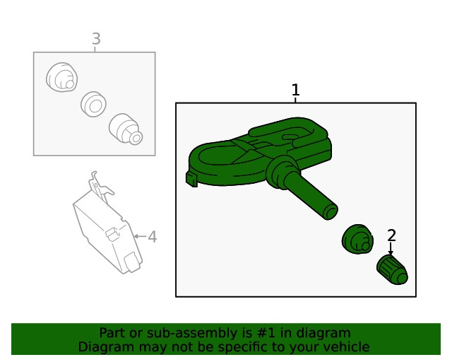 4260702050 Датчик давления в шинах TOYOTA LEXUS | Запчасти на DRIVE2
