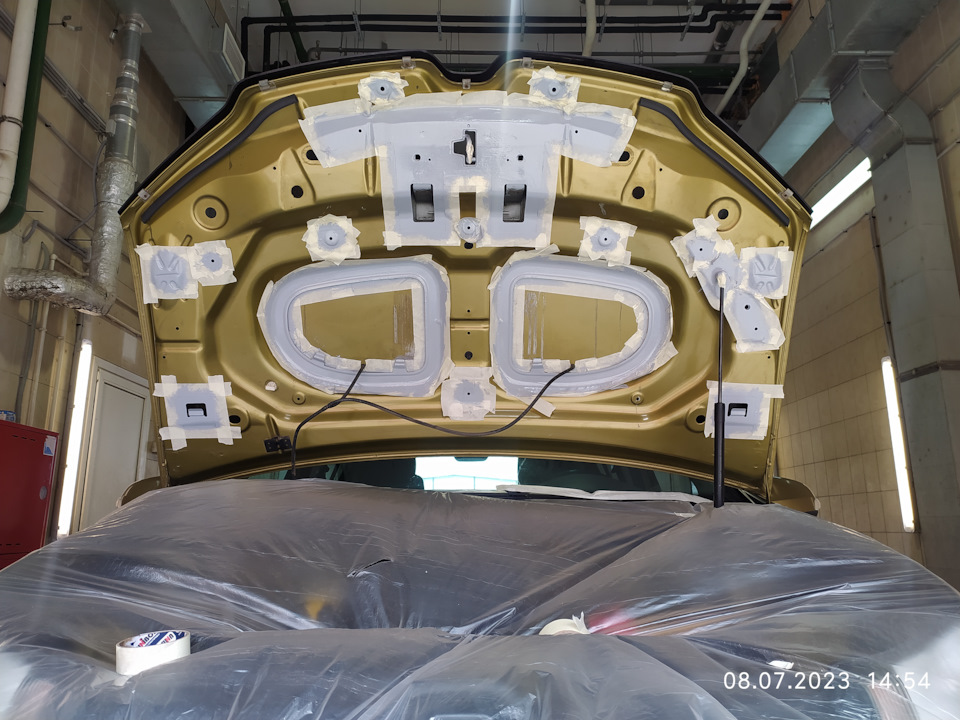 Антикор капота и стаканов на Рено Сандеро Степвей — Renault Sandero ...