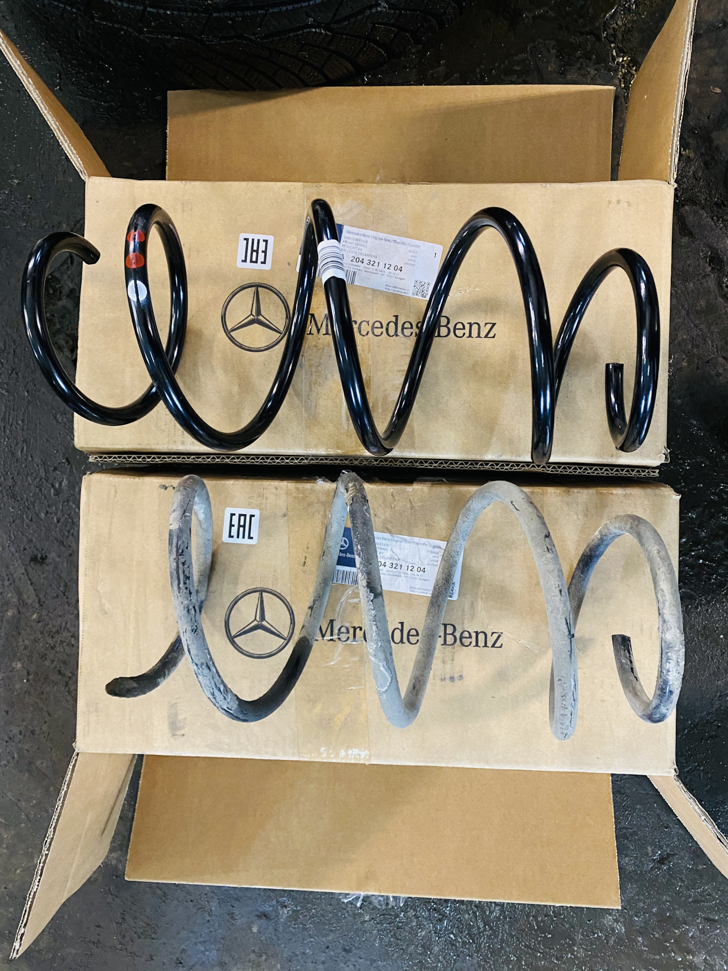 Пружины и пластик ДХО — Mercedes-Benz C-Class (W204), 1,6 л, 2013 года ...