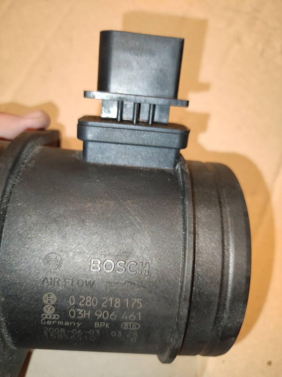 0280218175 ДАТЧИК МАССОВОГО РАСХОДА ВОЗДУХА BOSCH | Запчасти на DRIVE2