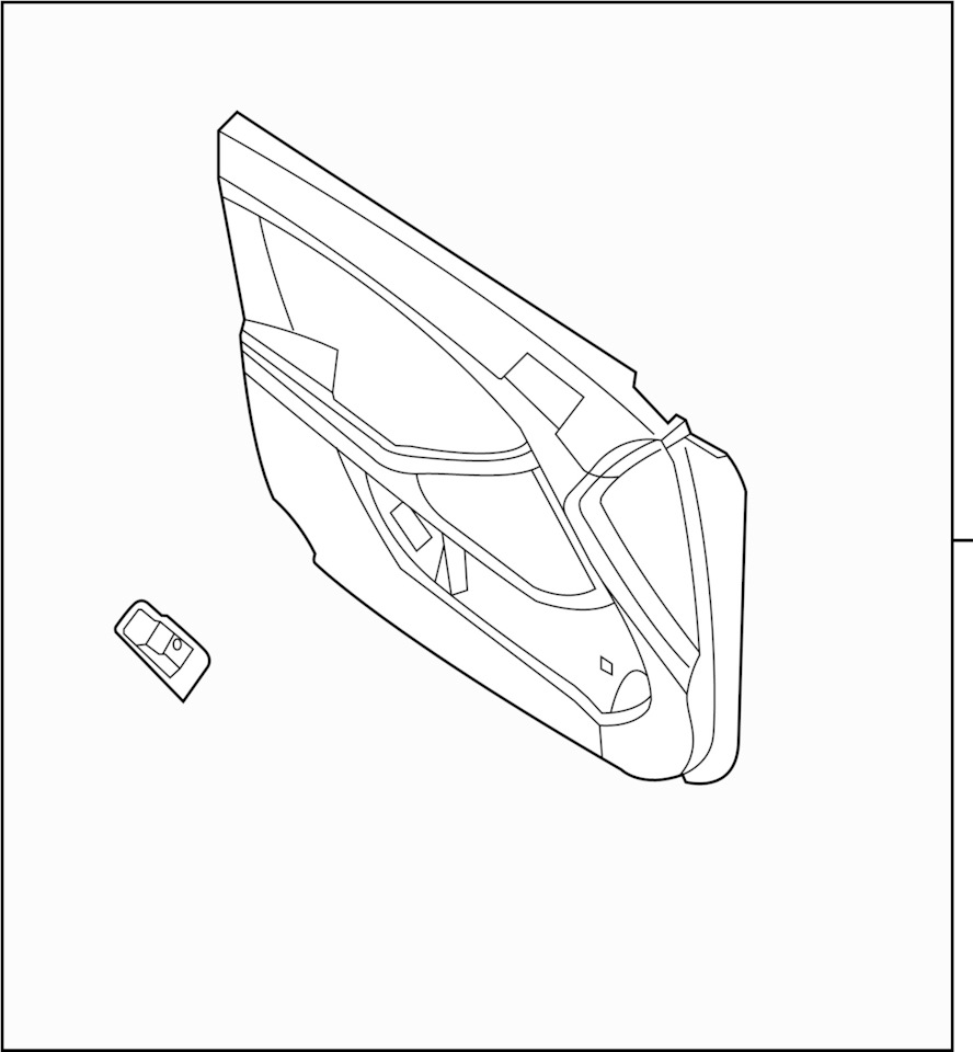 823074U130AVN Panel ASSY-FR DR TRI. PANEL ASSY-FRONT DOOR TRIM, LH (TFE ...