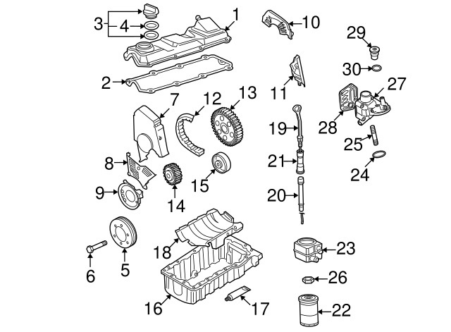 06A115405BP Кронштейн масляного VAG | Запчасти на DRIVE2