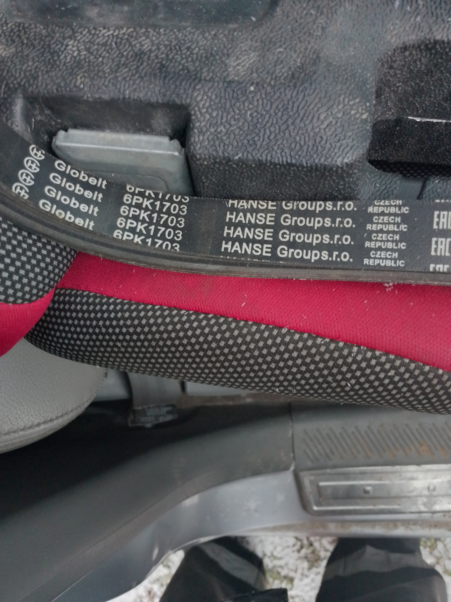 Приводной ремень в обход кондицеонера — Hyundai Santa Fe (1G), 2,7 л ...