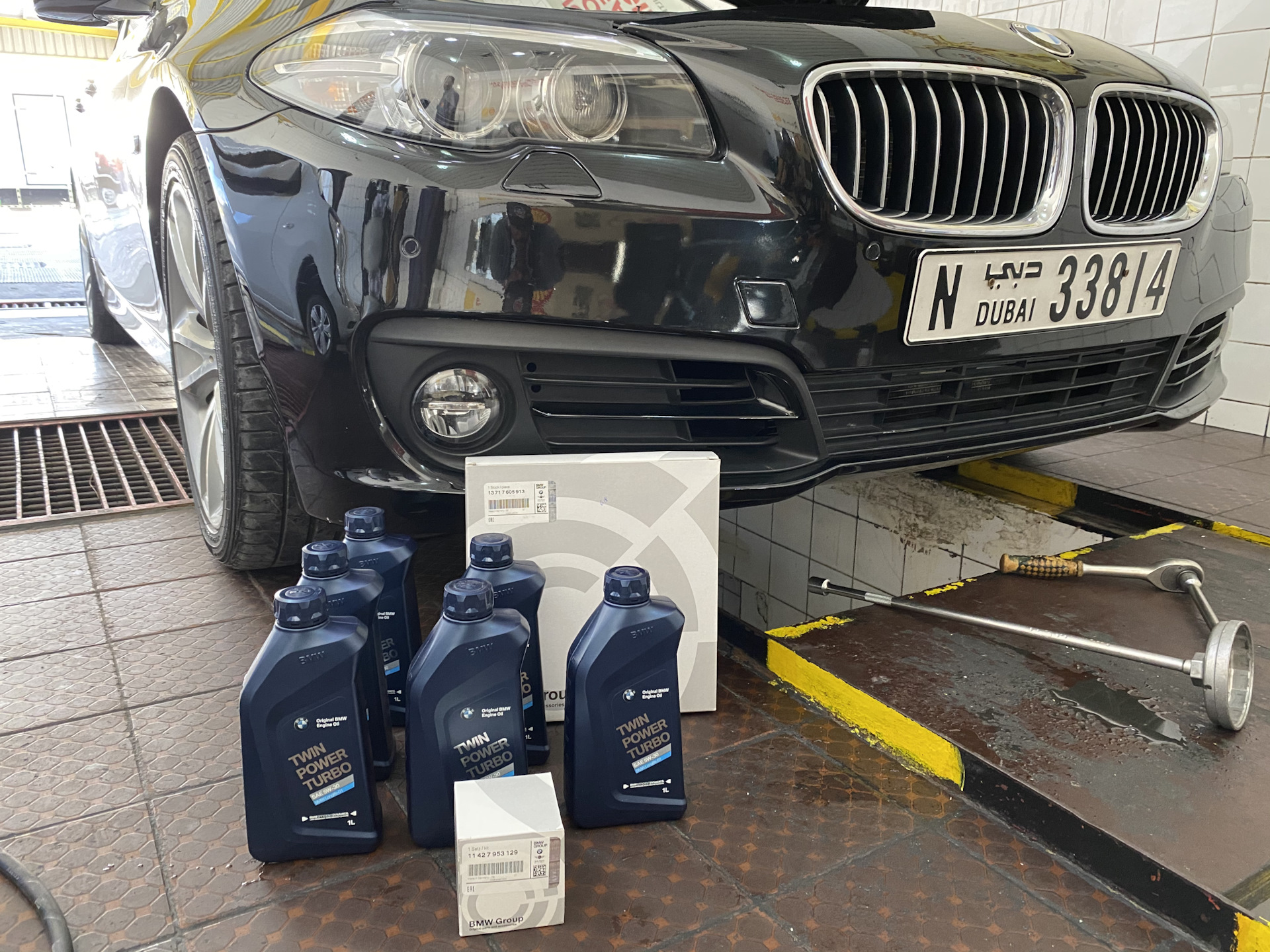 Банальное ТО на 124 т.км — BMW 5 series (F10), 3 л, 2013 года ...