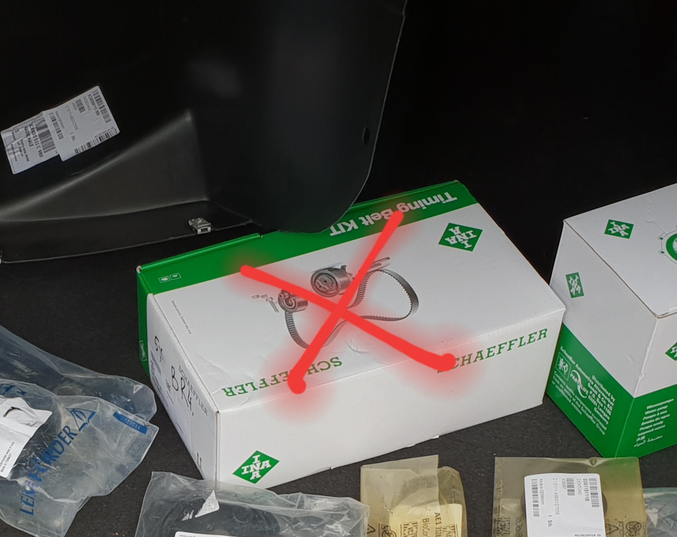 Комплект ремня ГРМ INA 530050310 — брак? — Volkswagen Passat CC, 2 л ...