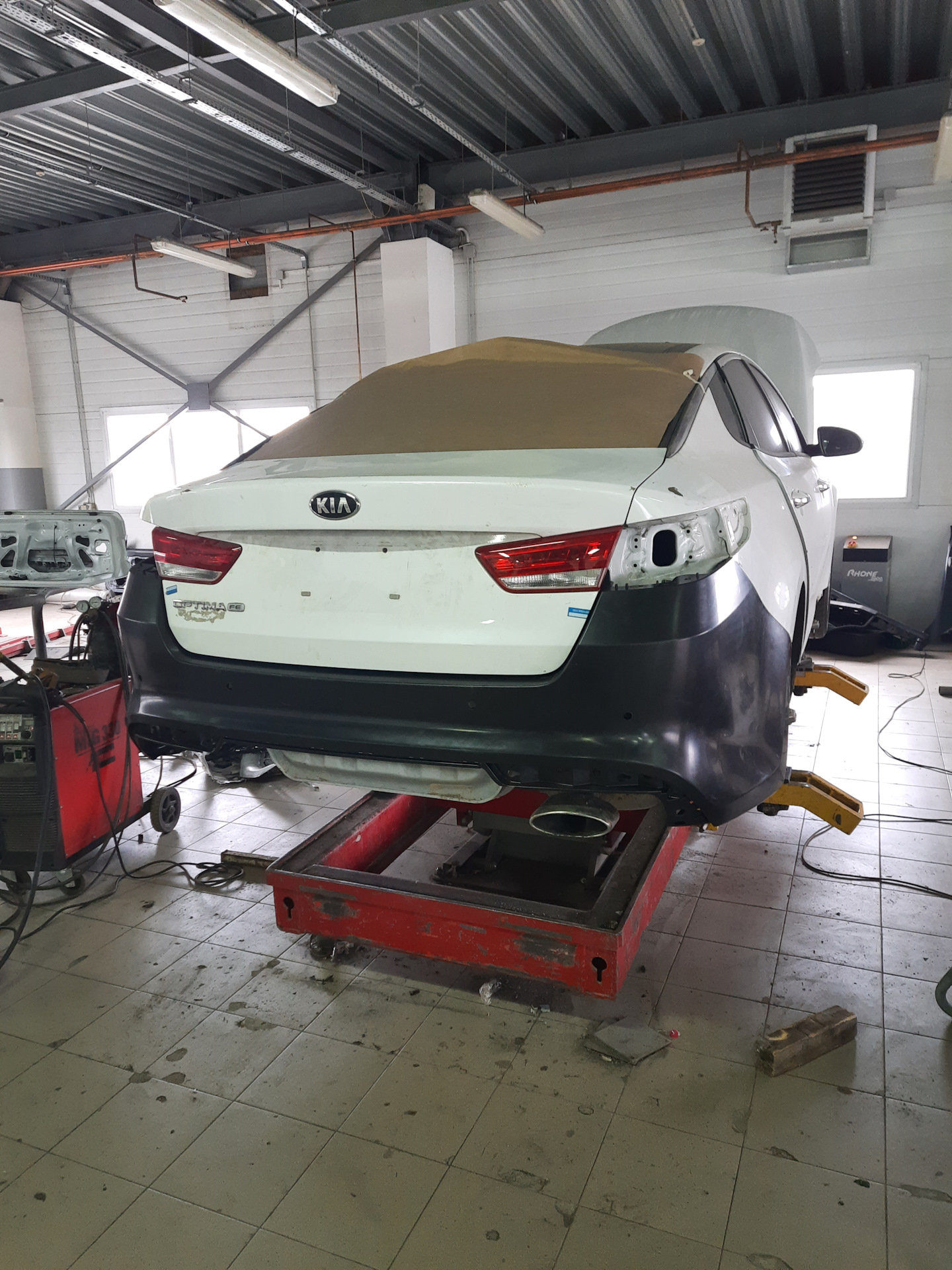 Задний бампер для Kia Optima USA. — KIA Optima (4G), 2,4 л, 2016 года ...