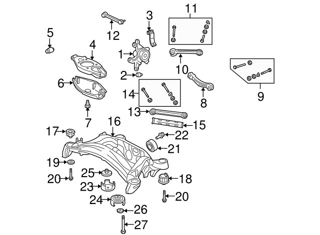 A2103511842 Опора подрамника Mercedes | Запчасти на DRIVE2