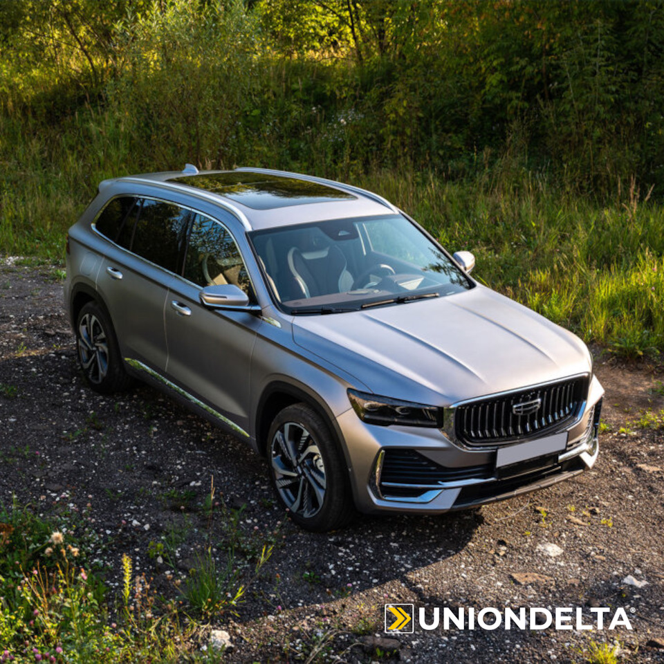 Преображение серебристого Geely Monjaro матовой пленкой DELTASKIN ...